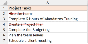 How to Strikethrough in Excel (5 Ways + Shortcuts) - Spreadsheet Planet