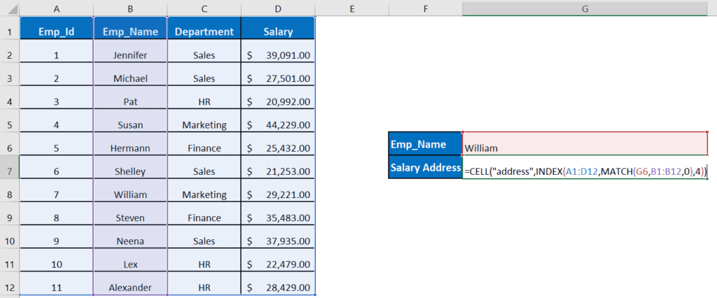 How to Get the Cell Address Instead Of Value In Excel?