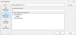 Insert Hyperlink in Excel (Shortcut)