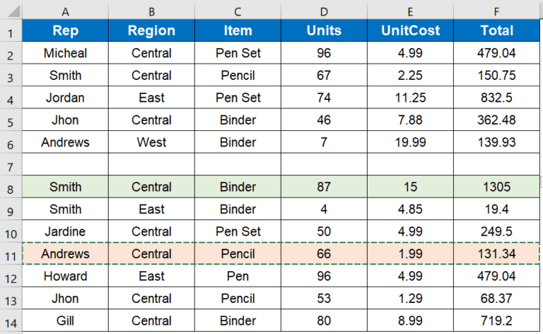 How to Rearrange Rows In Excel (4 Easy Ways)