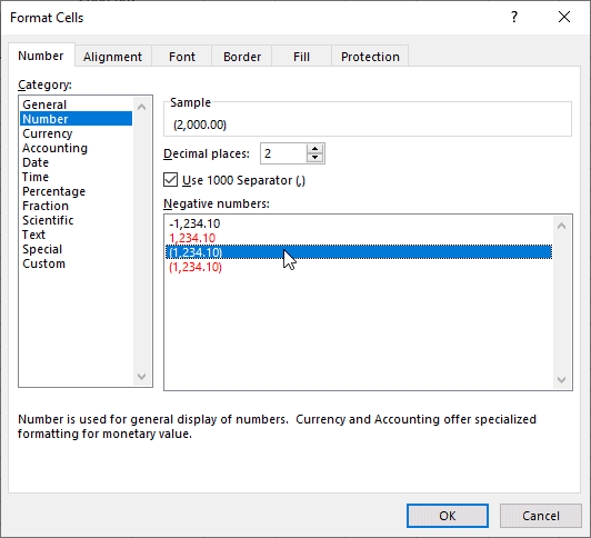 Show Negative Numbers In Parentheses Brackets In Excel 2 Easy Methods 
