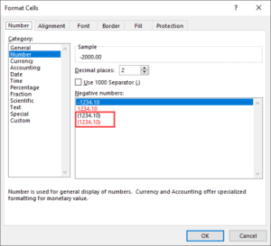 Show Negative Numbers in Parentheses/Brackets in Excel (2 Easy Methods)