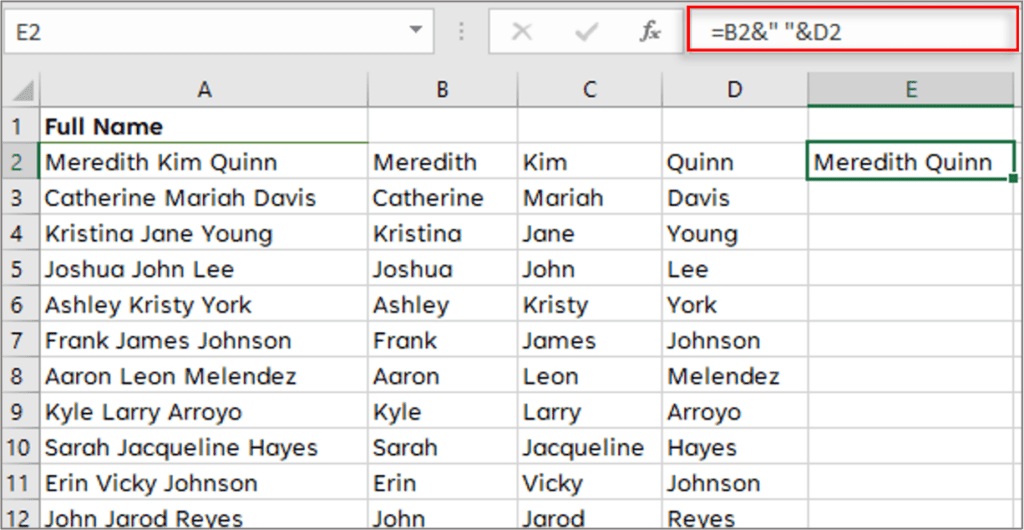 remove-middle-name-from-full-name-in-excel-6-easy-ways