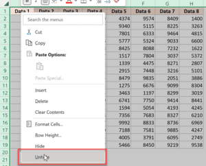 Unhide Rows in Excel (Shortcut) - Spreadsheet Planet