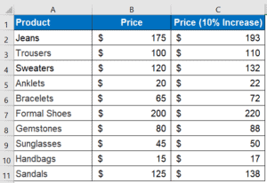 How to Add a Percentage to a Number in Excel? 4 Easy Ways!