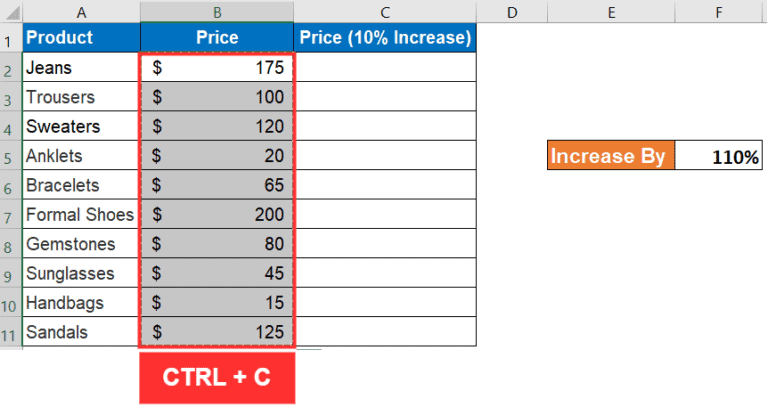 How to Add a Percentage to a Number in Excel? 4 Easy Ways!