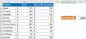 How to Add a Percentage to a Number in Excel? 4 Easy Ways!