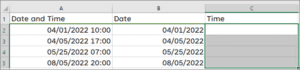 How to Separate Date and Time in Excel (7 Easy Ways)