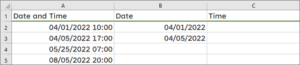 How to Separate Date and Time in Excel (7 Easy Ways)