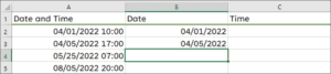 How to Separate Date and Time in Excel (7 Easy Ways)