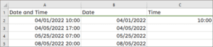 How to Separate Date and Time in Excel (7 Easy Ways)