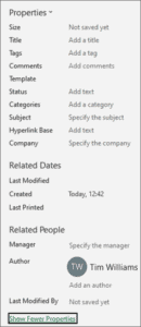 How to Edit Document Properties in Excel?
