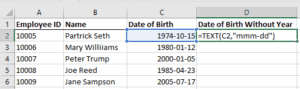 How to Remove Year from Date in Excel? 5 Easy Ways!