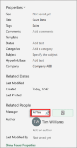 How to Edit Document Properties in Excel?