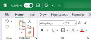 Format Painter in Excel (Shortcut)