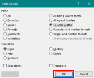 How to Copy Column Widths in Excel? 4 easy Ways!