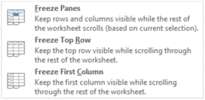 How to Freeze the Top Row and First Column in Excel?