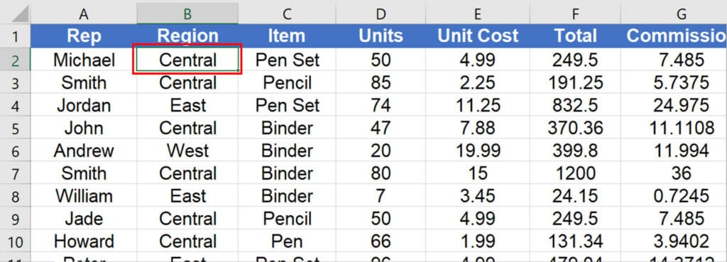 How to Freeze the Top Row and First Column in Excel?