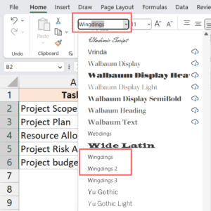 Insert Checkmark in Excel (Shortcut)