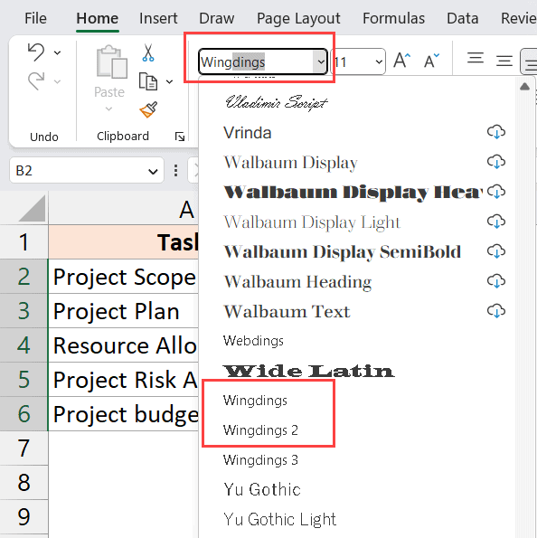 Insert Checkmark In Excel Shortcut 