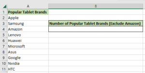 'Does Not Equal' Operator in Excel (Examples)
