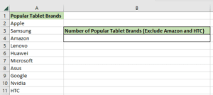 'Does Not Equal' Operator in Excel (Examples)