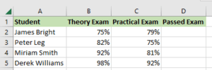 How to Use Greater Than or Equal to Operator in Excel Formula?