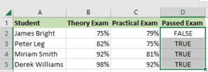 How to Use Greater Than or Equal to Operator in Excel Formula?