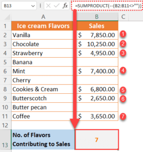 Count Cells that are Not Blank in Excel (7 Easy Formulas)