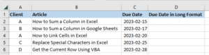 Apply Long Date Format in Excel - 3 Easy Ways!