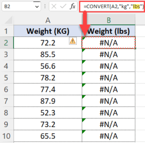 How to Convert KG to lbs (Pound) in Excel? 3 Easy Ways!