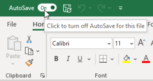 How to Turn Off Autosave in Excel?