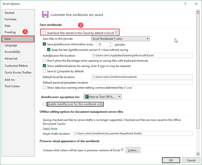 How To Turn Off Autosave In Excel How To Turn Off Autosave In Excel