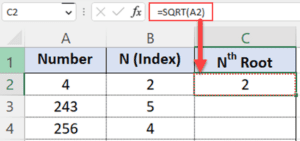 How to Calculate Nth Root in Excel?
