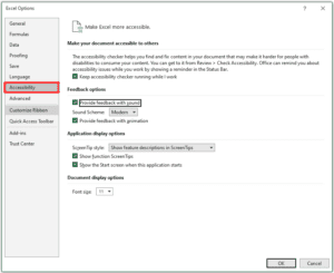 How to Turn Off Error Sound in Excel?