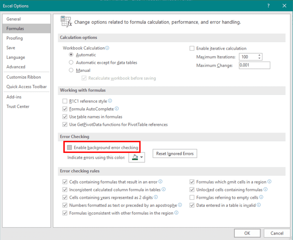 How to Get Rid of Green Triangles in Excel? 4 Easy Ways!