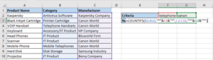 How to COUNTIF Partial Match in Excel?