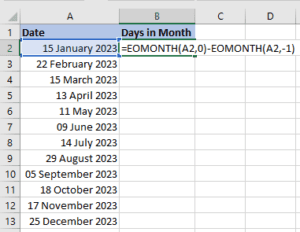 How to Get Total Days in Month in Excel? 7 Easy Ways!