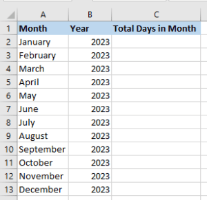 How to Get Total Days in Month in Excel? 7 Easy Ways!