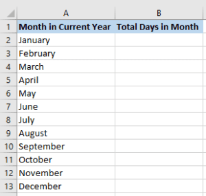 How to Get Total Days in Month in Excel? 7 Easy Ways!