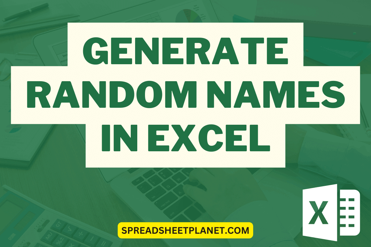 How To Generate Random Names In Excel Easy Formula 
