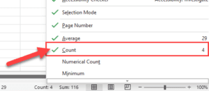How to Count Filtered Rows in Excel?