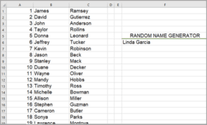 How to Generate Random Names in Excel (Easy Formula)
