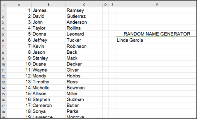 How To Generate Random Names In Excel Easy Formula 