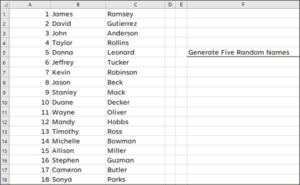 How to Generate Random Names in Excel (Easy Formula)