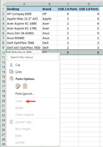Can't Insert a Row in Excel - Possible Reasons and Fix!