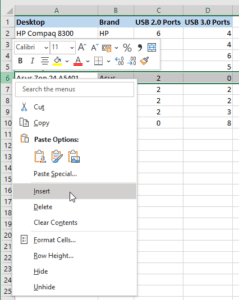 Can't Insert a Row in Excel - Possible Reasons and Fix!
