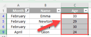 How to Count Filtered Rows in Excel?