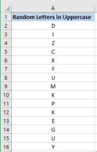 3 Easy Ways to Generate Random Letters in Excel