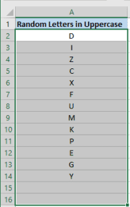 3 Easy Ways to Generate Random Letters in Excel